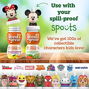 good2grow Strawberry Kiwi and Tropical Fruit Medley Juice 24-pack of 6-Ounce BPA-Free Juice Bottles, Non-GMO with Full Serving of Fruits and Vegetables. SPILL PROOF TOPS NOT INCLUDED (Pack of 24)