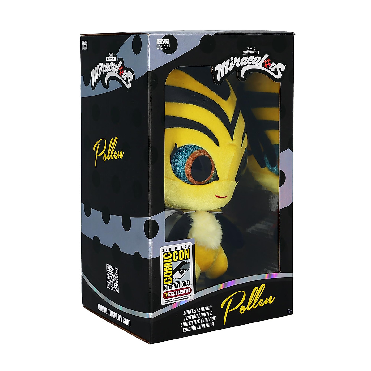 UCC Distributing Miraculous Ladybug 10″ Deluxe Kwami Plush – Pollen Inbox - Limited Edition Stuffed Animal