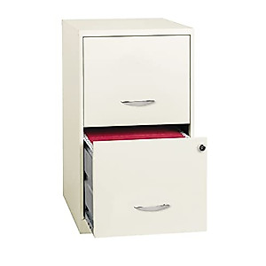 Office Dimensions 18" Deep 2 Drawer Metal File Cabinet
