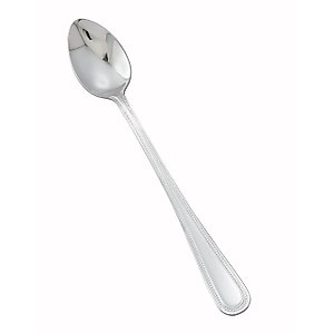Winco 12-Piece Dots Iced Teaspoon Set, 18-0 Stainless Steel,Silver