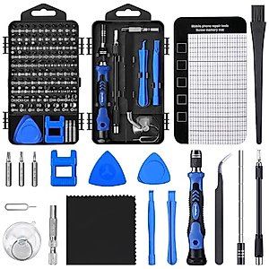 Precision Screwdriver Set, UnaMela Upgraded 122 in 1 with 101 Bits Repair Tool Kit, Magnetic Screwdriver Set with 21 Repair Tools for Electronics, Laptop, Computer, PC, iPhone, PS4, Game Console