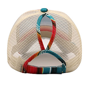 ProMindFun Womens Ponytail High Messy Bun Hats Distressed Baseball Caps Unconstructed Washed Dad Hat Girls Trucker Ponycaps