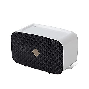 Paper Towel Holder Dispenser Wall Mount Multifold Trifold Paper Towel Dispenser with Trash Bag Dispenser Top Shelf for Commercial and Home Use