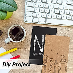 EOOUT 32pcs Mini Notebooks Bulk 3.5 x 5.5 Pocket Notebooks, Travel Notepad, Lined Pocket Notebook for Diary 48 Pages Black and Brown Journal for Gifts, Students School Supplies