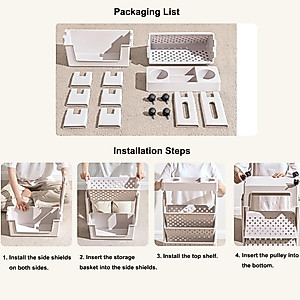 XIYAO 5 Tier Book Rack Storage Bookshelf,Plastic Removable Rolling Utility Cart Multi-Functional Movable Storage Book Shelves with Lockable Casters for Students Study Office Classroom,White