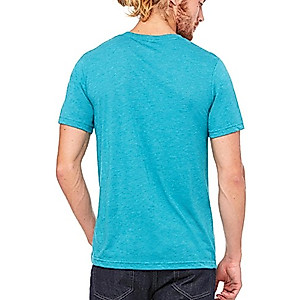 BELLA+CANVAS 3415 Unisex Triblend Short Sleeve V-Neck Tee - Green Triblend44; Large