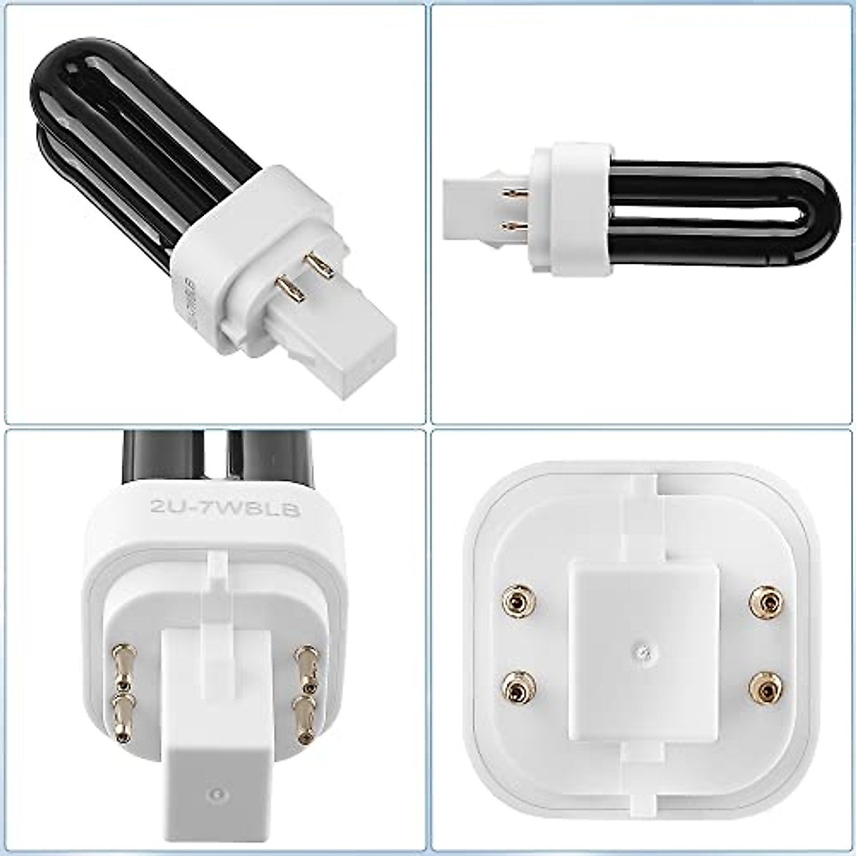 Bug Zapper Replacement fluorescent Bulbs, 2 Pack 41050 Bulbs for DynaTrap DT1050 DT1100 DT1250, 7W UV Light Ultraviolet Mosquito Killer Lamp, 1/2 Acre Trap Replacement Bulb