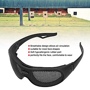FILFEEL Safety Goggles Breathable Shock Resistant Iron Mesh Patterned Uv400 Wind And Sand For Outdoor Game Fans