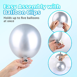 Balloon Column Stand Kit, Set of 4, 6.6 Feet Adjustable Height Balloon Tower Stand with Reusable Metal Telescopic Design for Birthday, Graduation,Baby Shower, Party Decoration andWedding