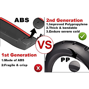 CHEDA Fender Flares, Compatible With 2004-2008 Ford F150 / 2007-2008 Lincoln Mark LT Styleside, Textured Black, FO1241232 FO1240231 FO1241231 FO1240232