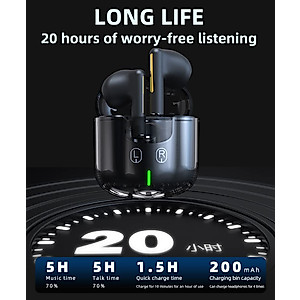 LmtLessDeals True Wireless Bluetooth Earbuds Smart Touch BT 5.3 (Green)