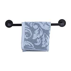 LEKUSHA 2 Pieces Magnetic Towel Bar for Refrigerator, Magnetic Towel Holder Towel Hook Hanger for Fridge, Kitchen Stove, Oven, Dishwasher, Sink Laundry Washing Machine Black