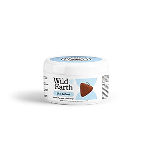 Wild Earth Dog Supplements, Soft Chews for Skin & Coat, Rich in Antioxidants, Omega 3 & 6 Fatty Acids, Allergy & Itch Relief, Supports Normal Shedding, Veterinarian-Developed, Vegan