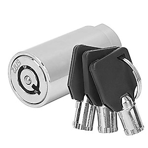 Candy Machine Lock Replacement, Zinc Alloy Chrome Color Single Opening Key Vending Machine Lock Cylinder for Automatic Selling Machines Industrial Tank Safe Box