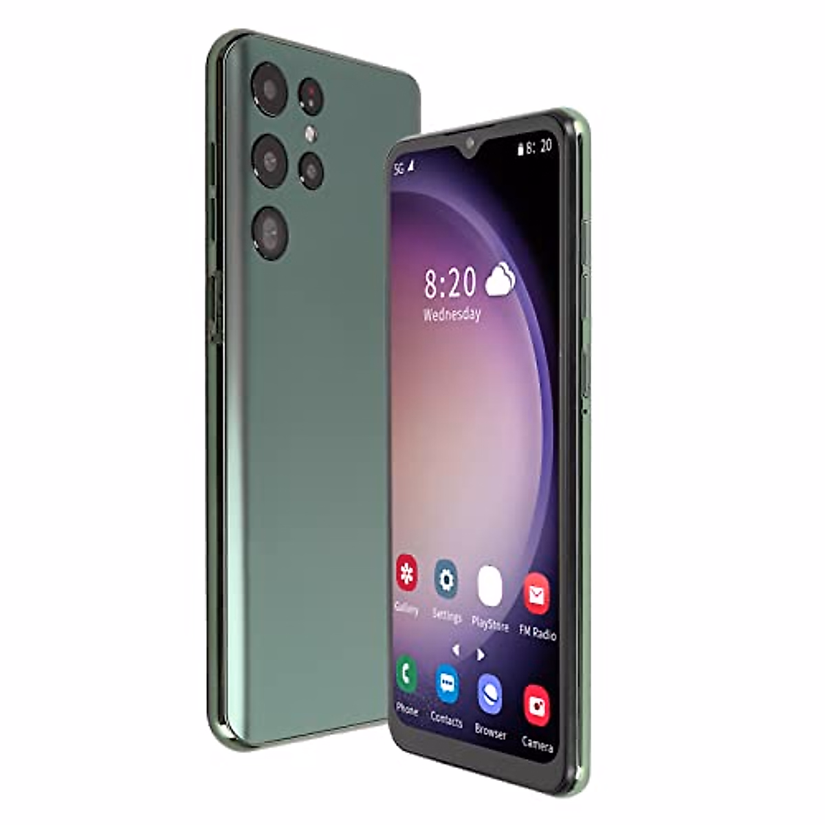 PUSOKEI Unlocked Smartphone, 4G Mobile Phone with Stylus, 6.52 inch FHD Screen, 4GB RAM 64GB ROM, 16MP+32MP Camera, Navigation System, 5G WiFi, Face Unlock, Android12, 4500mAh Battery