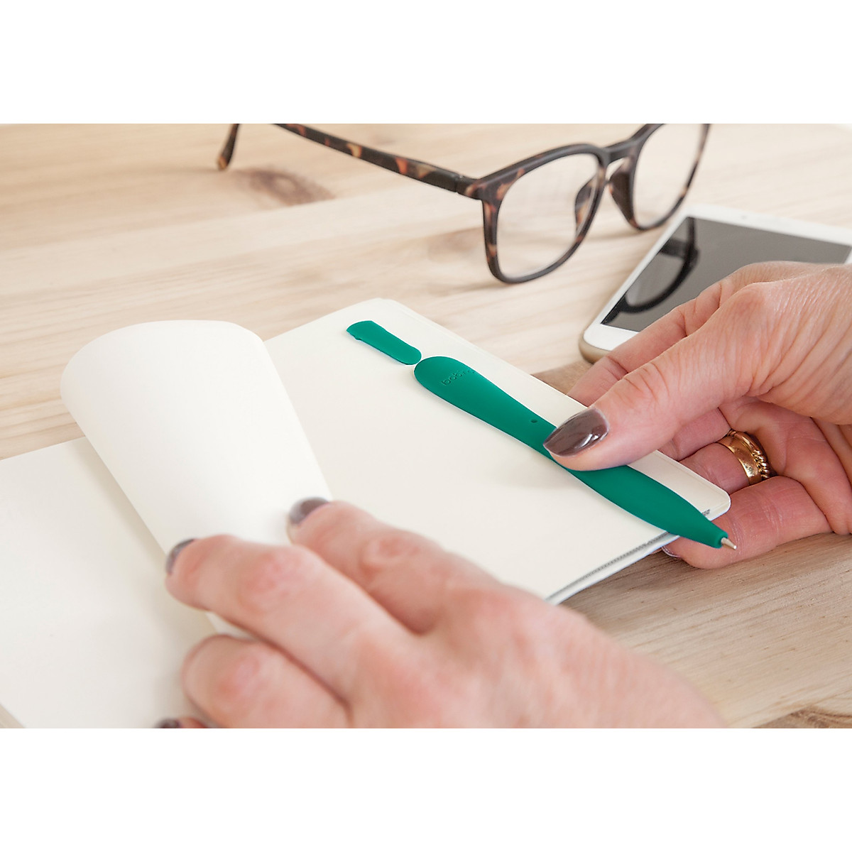 Bobino Slim Pen - Multiple Colors - Stylish Minimalist Writing (Emerald)