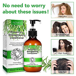 Organics Rosemary Biotin Strengthening Conditioner, Promotes Hair Growth & Scalp Health, Smooth Conditioner for Dry and Crinkled Hair, Hair Loss Conditioner Knots & Split Ends Hair Treatment, 10.56 Oz