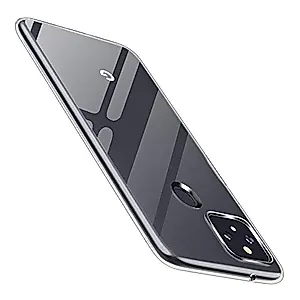 for Pixel 5 Case Clear Slim Thin Soft Skin Flexible TPU Scratch Resistant Silicone Gel Shockproof Protective Cases Cover for Google Pixel 5,Crystal Clear