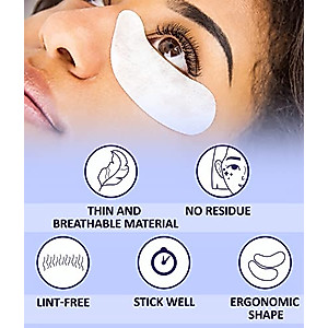 STACY LASH Eyelash Extension Shampoo 1US Gal & 100 Pairs Set Under Eye Gel Pads/Eyelid Foaming Cleanser/Safe Makeup & Mascara Remover/Lint Free Patches/Professional Supplies and Beauty Tools