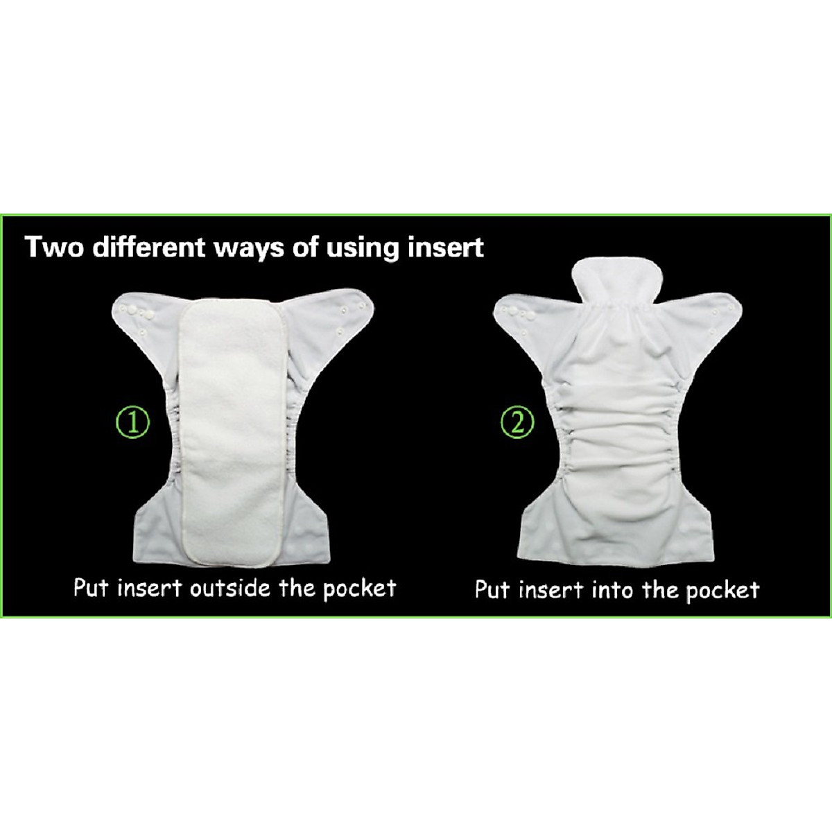 DoDo Bear Cloth Diapers One Size Adjustable Washable Reusable for Baby Girls Boys 6 Pack + 6 Insert and Wet Diaper Bag(Color07)