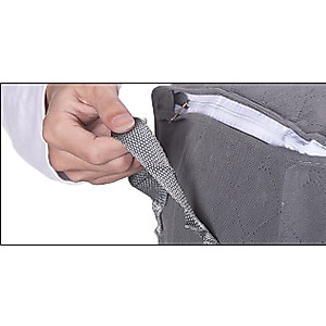 Home Quilt Storage Bag Foldable Non-Woven Transparent Window Handle Storage Bag for Clothes Quilt Toys