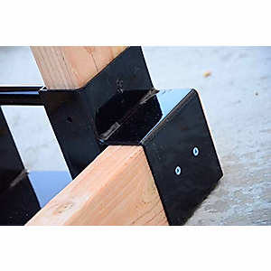 HANDYGO Firewood Rack - High Strength Carbon Steel Fireplace Log Holder, Outdoor Firewood Racks, for Fitting Backyard Fire Pits Wood Storage Bracket, Black