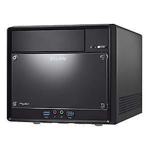 Shuttle XPC Cube SH510R4 Mini Barebone PC Intel H510 Supports 125W 11th/10th Gen Rocket Lake/Comet Lake CPU No RAM No HDD/SSD No CPU No OS 300W80 Plus Bronze Flex PSU,Black