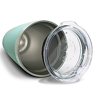 LaserGram 20oz Vacuum Insulated Tumbler Mug, Cancer Awareness Ribbon, Personalized Engraving Included (Teal)