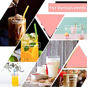 RAIBEATTY Reusable Silicone Straws,18Pcs Silicone Drinking Straws,6.7" Flexible Short Drink,BPA Free Silicone Straw for 6-12 oz Tumblers & 3 Cleaning Brush,No Rubber Taste,6 Colors