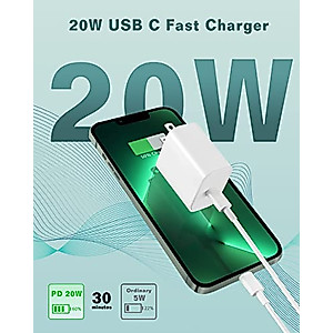 iPhone 13 12 Fast Charger [Apple MFi Certified], TIKALONG 2X 10FT Long USB C Lightning Charging Cable with 20W Wall Block for 13/13 Pro/13 Pro Max/12/SE/11/XS/XR/X/8 Plus, iPad, CA-43T