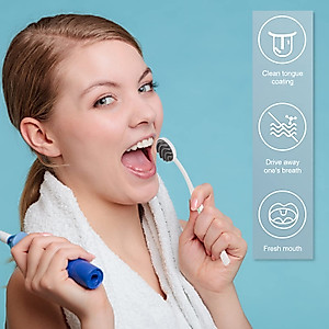 Healeved 2pcs Tongue Cleaning Brush Breath Tongue Scraper Multi Function Cleaning Brush Multi Functional Cleaning Brush Plastic Tongue Scrapers Oral Care Pp Child