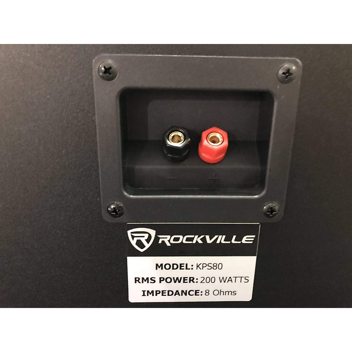 Pair RockvilIe KPS80 8" 800w Speakers w/Wall Brackets for Restaurant/Bar/Cafe