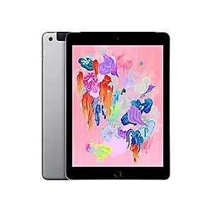 2018 Apple iPad (Wi-Fi + Cellular, 32GB) - Space Gray (Renewed)