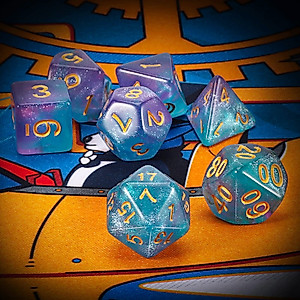 DND Polyhedral Dice for Dungeons and Dragons RPG MTG Role Playing Table Games. 7pcs