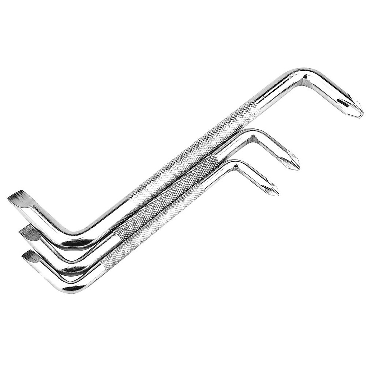 Offset Screwdriver Set, Angle Screwdriver, Hand Tools for Electricians, 3Pcs Right Angle Double Head Z shaped Offset Screwdriver Set