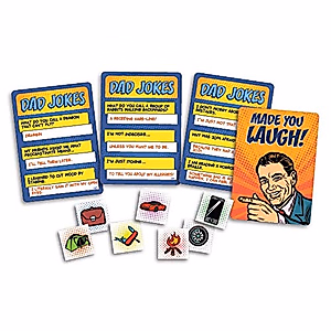 Dad Joke Face - Off 2nd Edition - Keep a Straight Face in This Hilarious Party Game, Family Fun Games, Party Games for Adults, Laughter Therapy