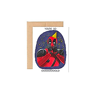 Funny Deadpool Birthday Card for Him Her Hilarious Birthday card Marvel Movie Meme Card for friend Rude Birthday Card Inappropriate Birthday Cards