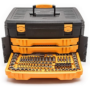 GEARWRENCH 243 Pc. 12 Pt. Mechanics Tool Set in 3 Drawer Storage Box - 80972
