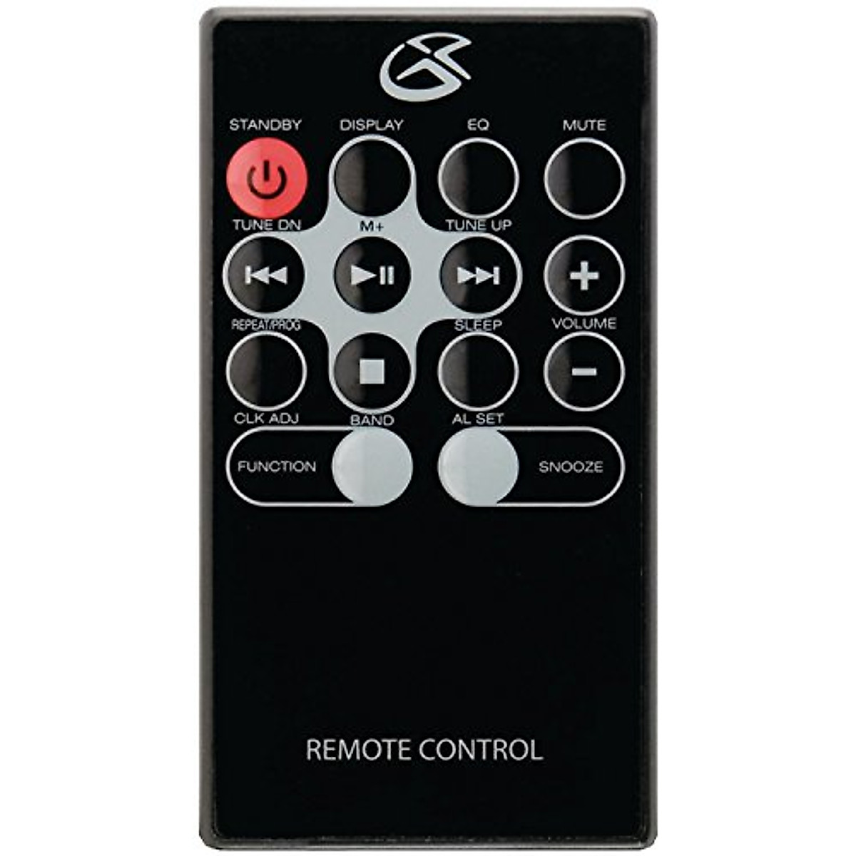 GPX HM3817DTBK Home Music System with Remote and AM/FM Radio black