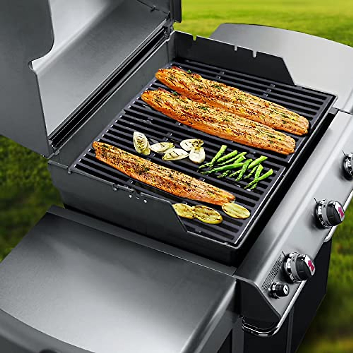 17.5 Inch Grill Grates Replacement for Weber 7638 Weber Spirit Grill Parts I & II 300 Series Spirit E/S 310 E/S 320 E/S 330 SP-320, Spirit 700 Genesis 1000-3500 Genesis Gold Silver Platinum B/C