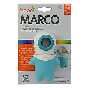 Boon MARCO Light-up Toddler Sensory Bath Tub Water Toy for Kids Aged 3 Years and Up, Blue