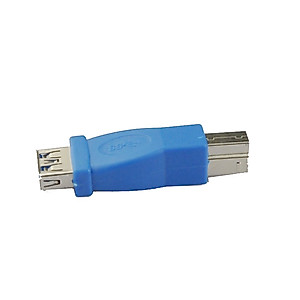 Seadream 2Pack USB 3.0 Type-A Female to B Male Extender Connection Adapter (2Pack usb 3.0 A/F to B/M)