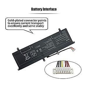 INTIFO 70Wh C41N1901 Laptop Battery Compatible with Asus ZenBook Duo UX481FA UX481FL Series UX481FA-10210U UX481FA-BM020R UX481FA-BM011T UX481FL-BM002T UX481FL-BM039R 0B200-03520000