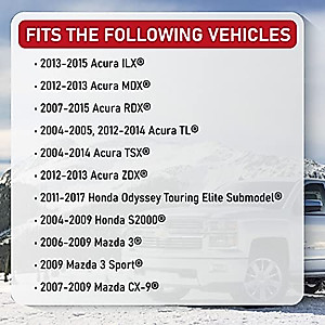 HID Headlight Xenon Ballast Ignitor - Replaces 33129-S0K-A01, 33129-SCC-003, 33129-SEA-003, W3T10571 - Compatible with Acura, Honda & Mazda Vehicles - MDX, TL, TSX, RDX, Odyssey, S2000, 3, CX-9