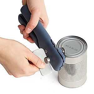 Chef'n FreshForce Compact Can Opener, Stainless Steel, Blue