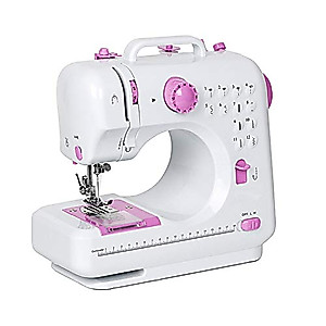 NEX Sewing Machine, Crafting Mending Machine, Children Present Portable with 12 Built-In Stitches