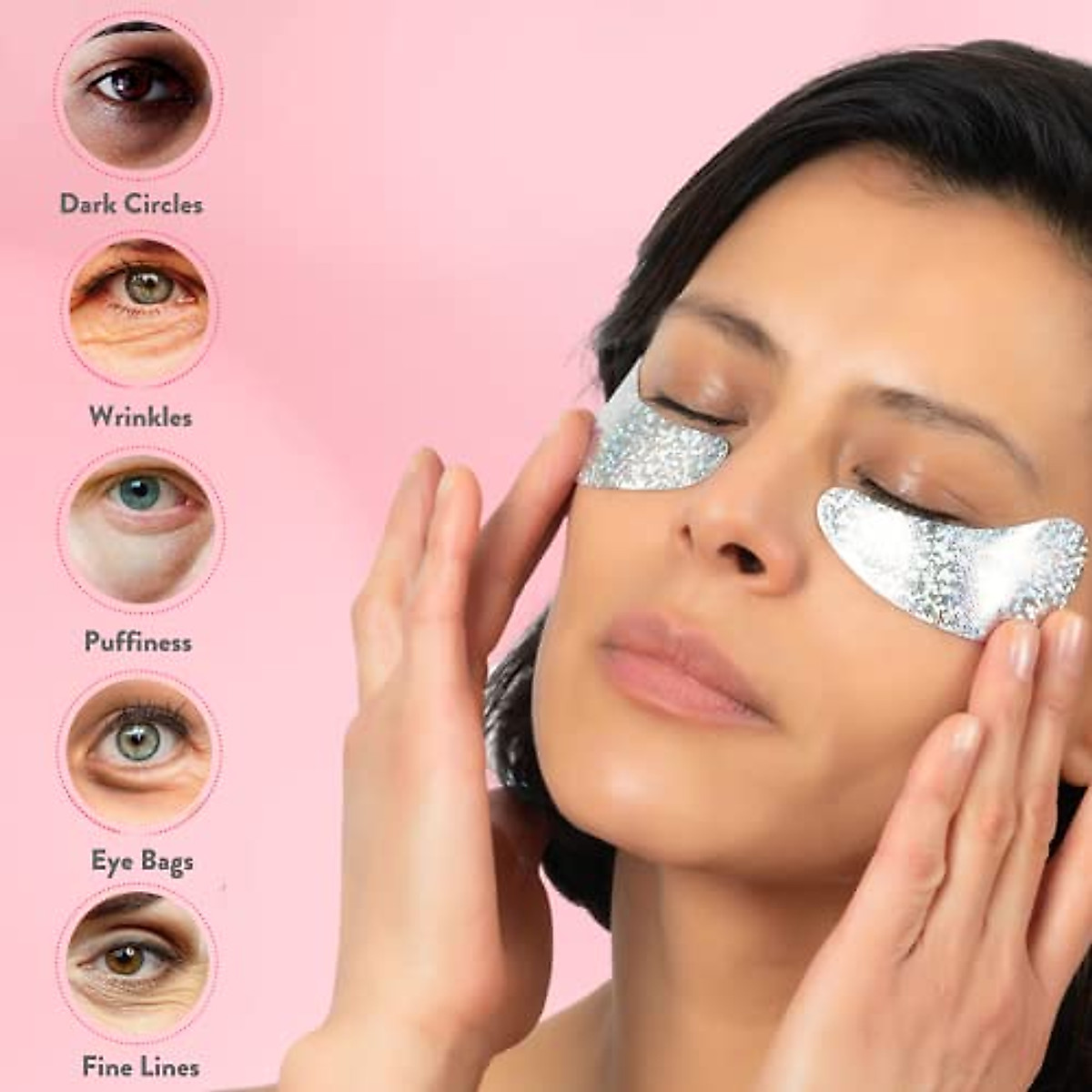 Miss Spa - Under Eye Patches, Hydrating Revitalizing Eye Masks, Reduce Fine Lines and Wrinkles, Eye Masks for Dark Circles and Puffiness, Anti-Aging Under Eye Masks for Beauty & Personal Care (4 Pack)