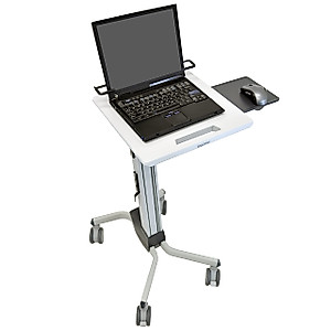 Ergotron – Neo-Flex Rolling Laptop Cart, Mobile Standing Desk Workstation – Laptop, Grey