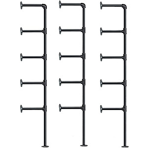 (14“Deep,3pcs)Industrial Retro Wall Mount Iron Pipe Shelf,DIY Open Bookshelf,Hung Bracket,Home Improvement Kitchen Shelves,Tool Utility Shelves, Office Shelves, Bookshelves and bookcases