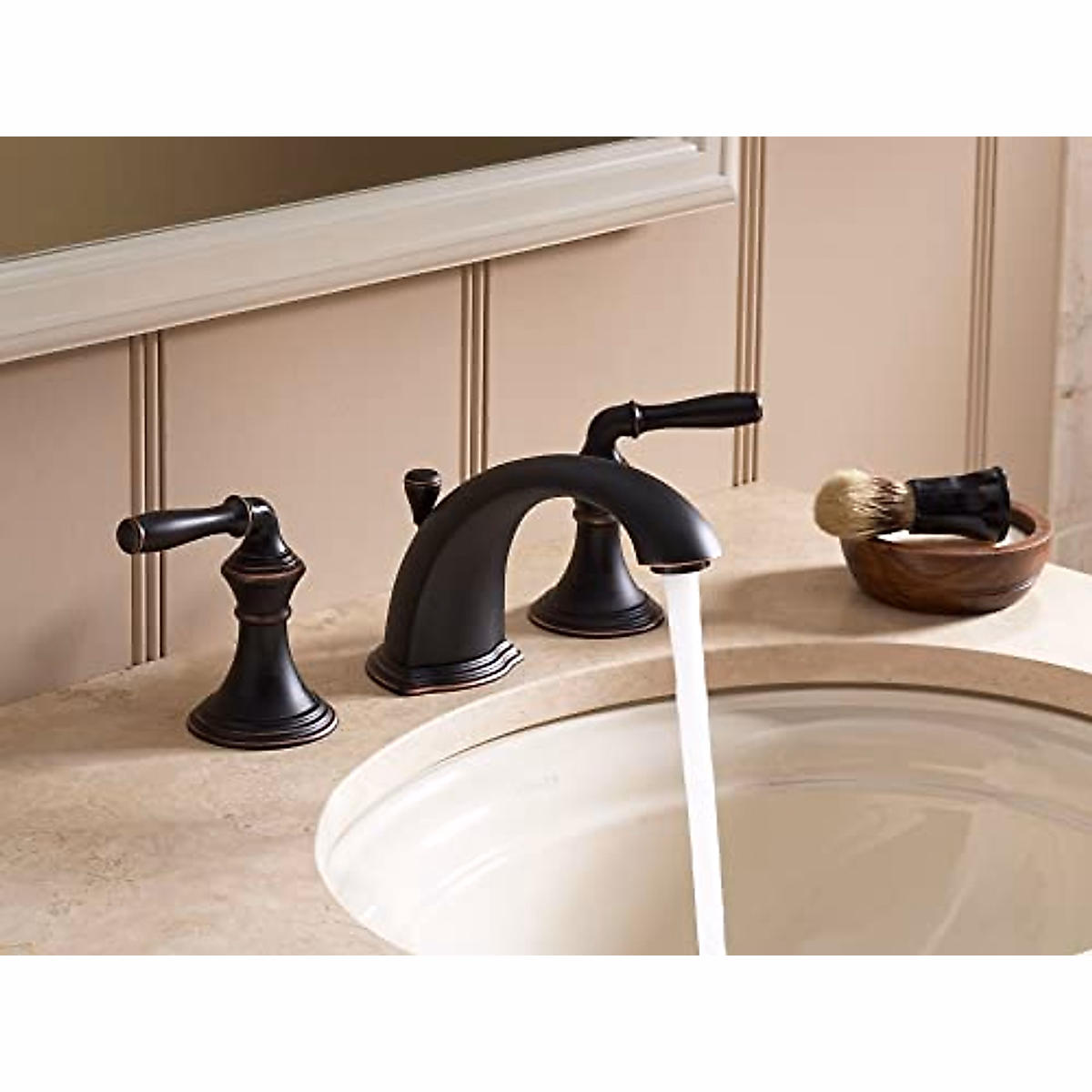 Kohler 394-4-PB Devonshire Bathroom Sink Faucet, Vibrant Polished Brass